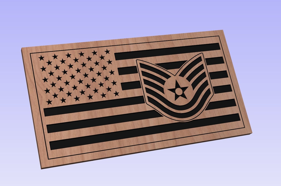 Technical Sgt Flag - Etsy