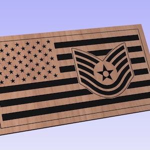 Technical Sgt Flag - Etsy