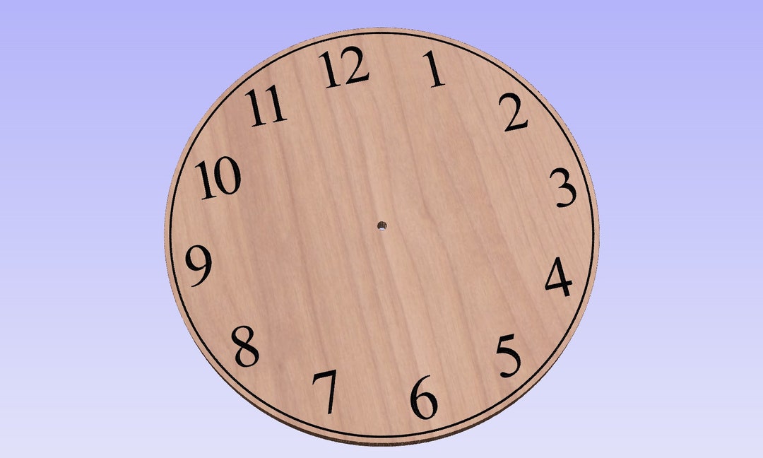 Clock Template Including Vector for Common Clock Mechanicals - Etsy