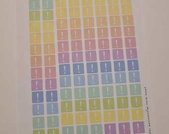 Rainbow exclamation mark box Scrapbooking Craft Supplies & Tools etna ...