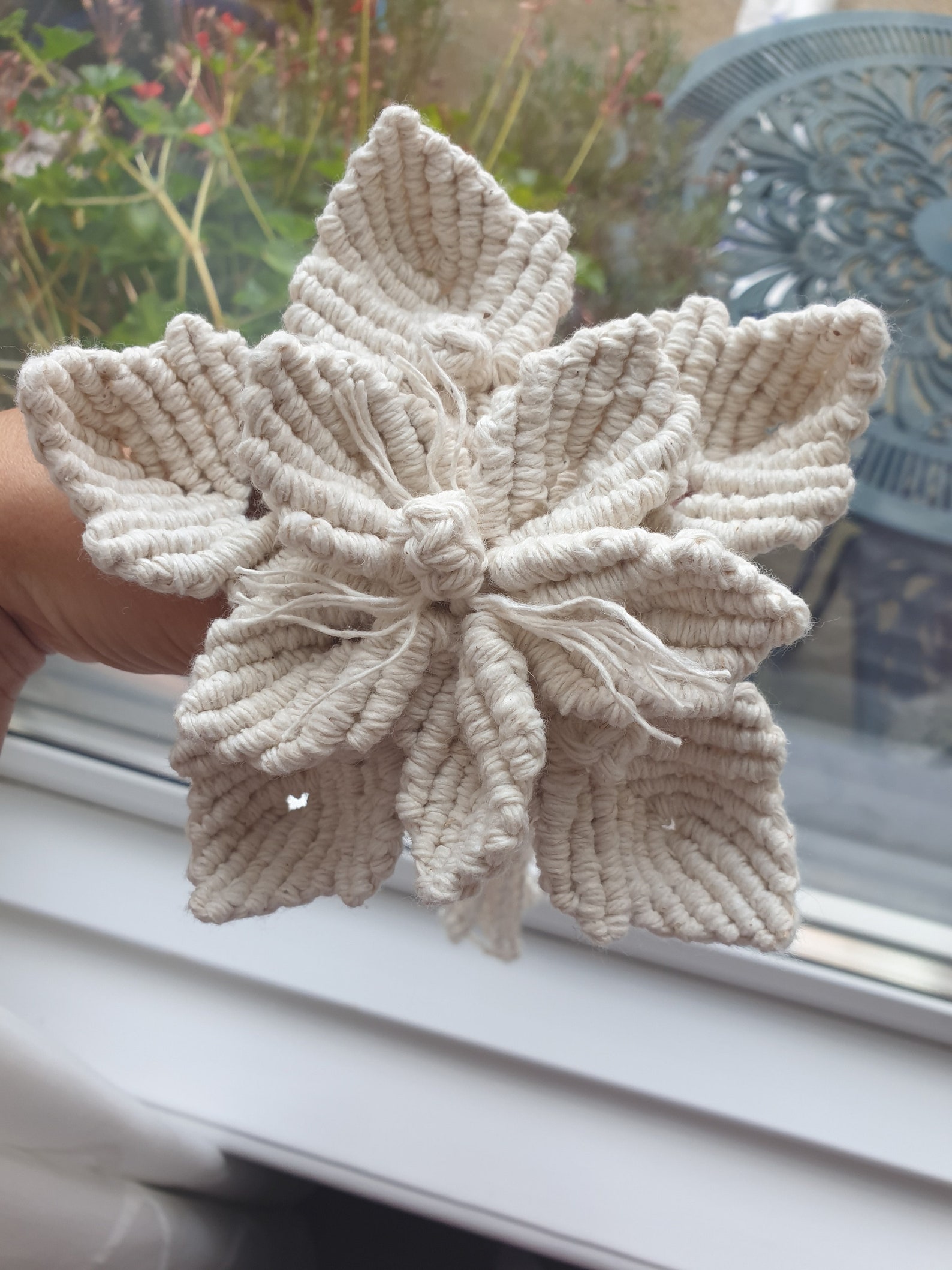 Macrame Flower PDF DIY Tutorial - Etsy