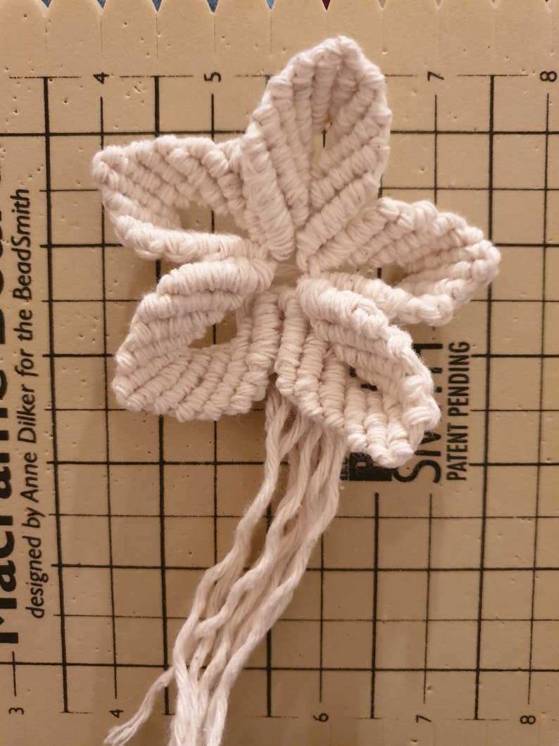 Macrame Flower PDF DIY Tutorial - Etsy