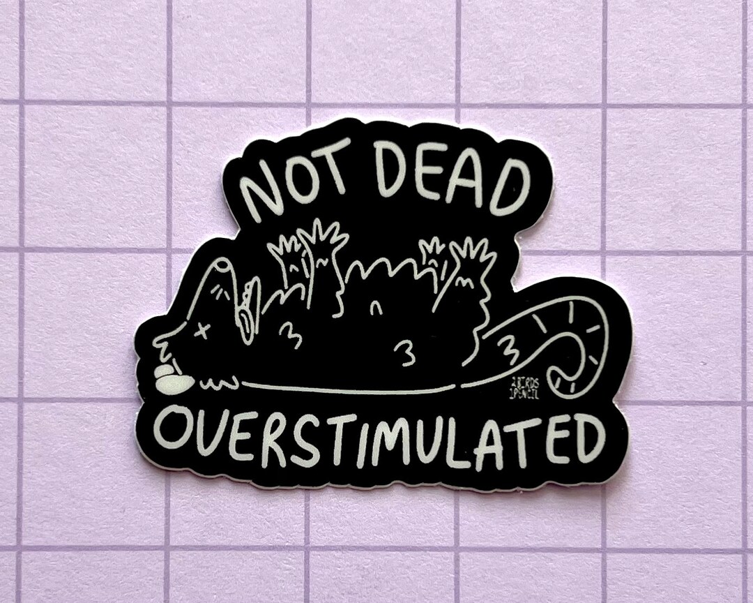 Overstimulated Possum Mini Vinyl Sticker - Etsy