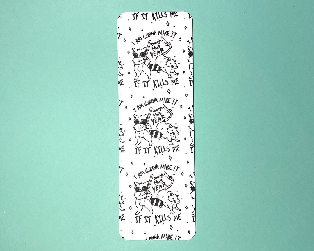 Sword Raccoon & Knife Possum Bookmark - Etsy