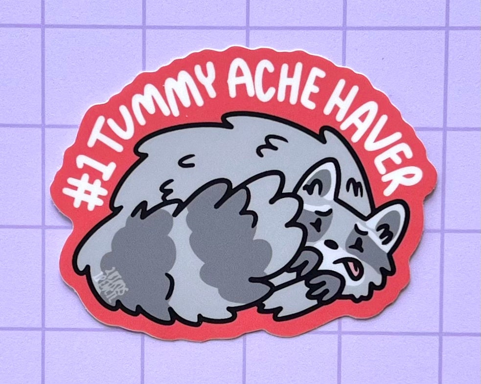 Tummy Ache Haver Vinyl Sticker - Etsy