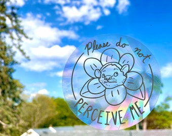 Please Do Not Perceive Me Possum Vinyl Sticker | Etsy