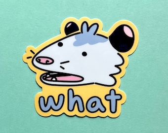 Swagged Out Possum Meme Sticker Water Proof Vinyl Holographic Laptop ...
