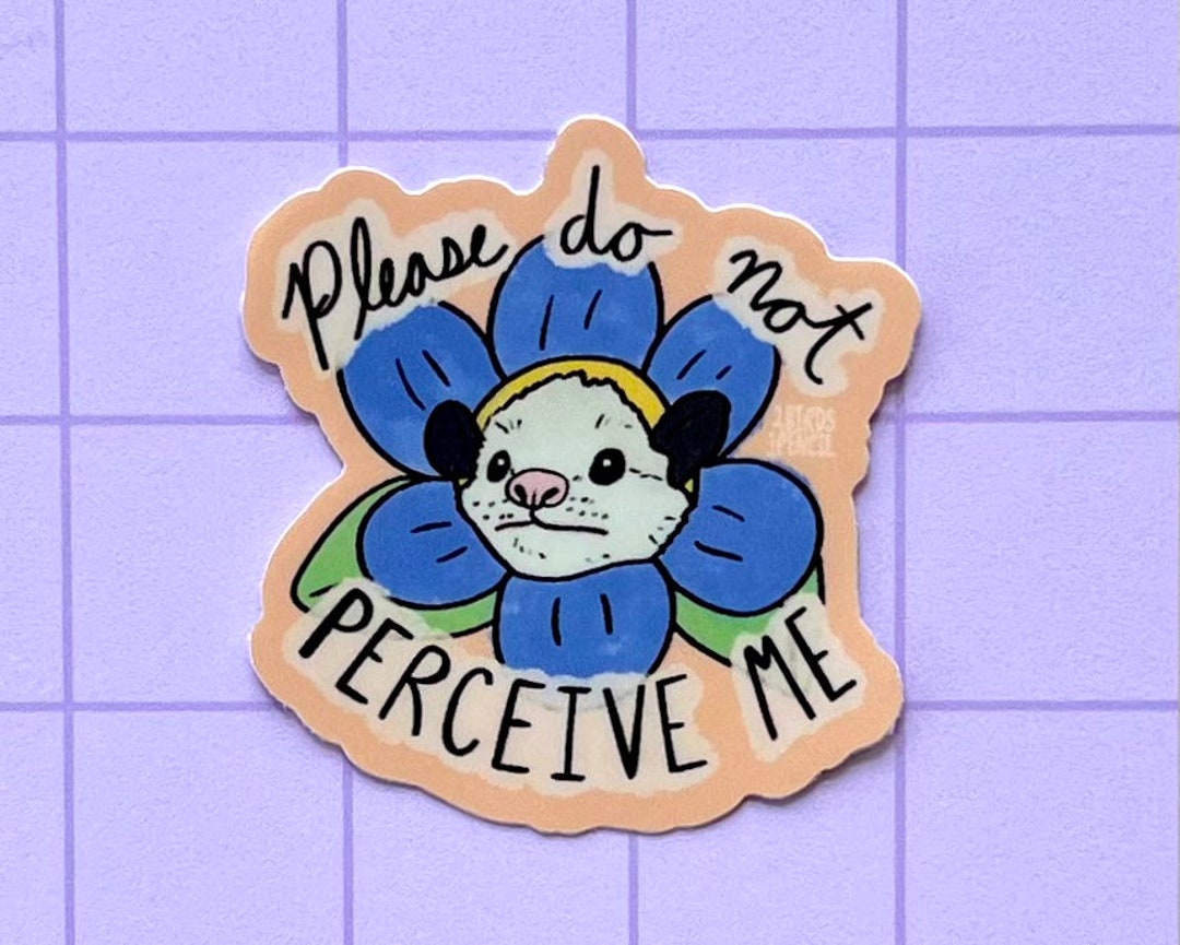 MINI Please Do Not Perceive Me Vinyl Sticker - Etsy