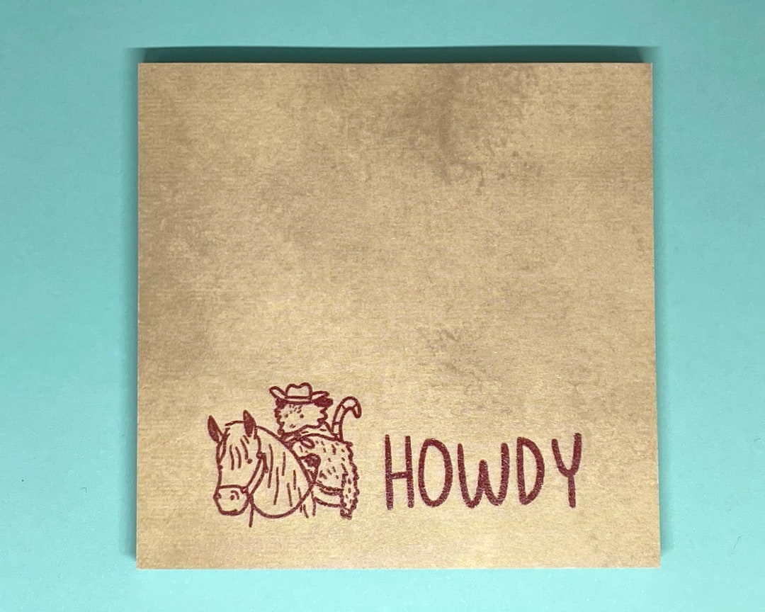 Cowboy Possum Sticky Notes - Etsy