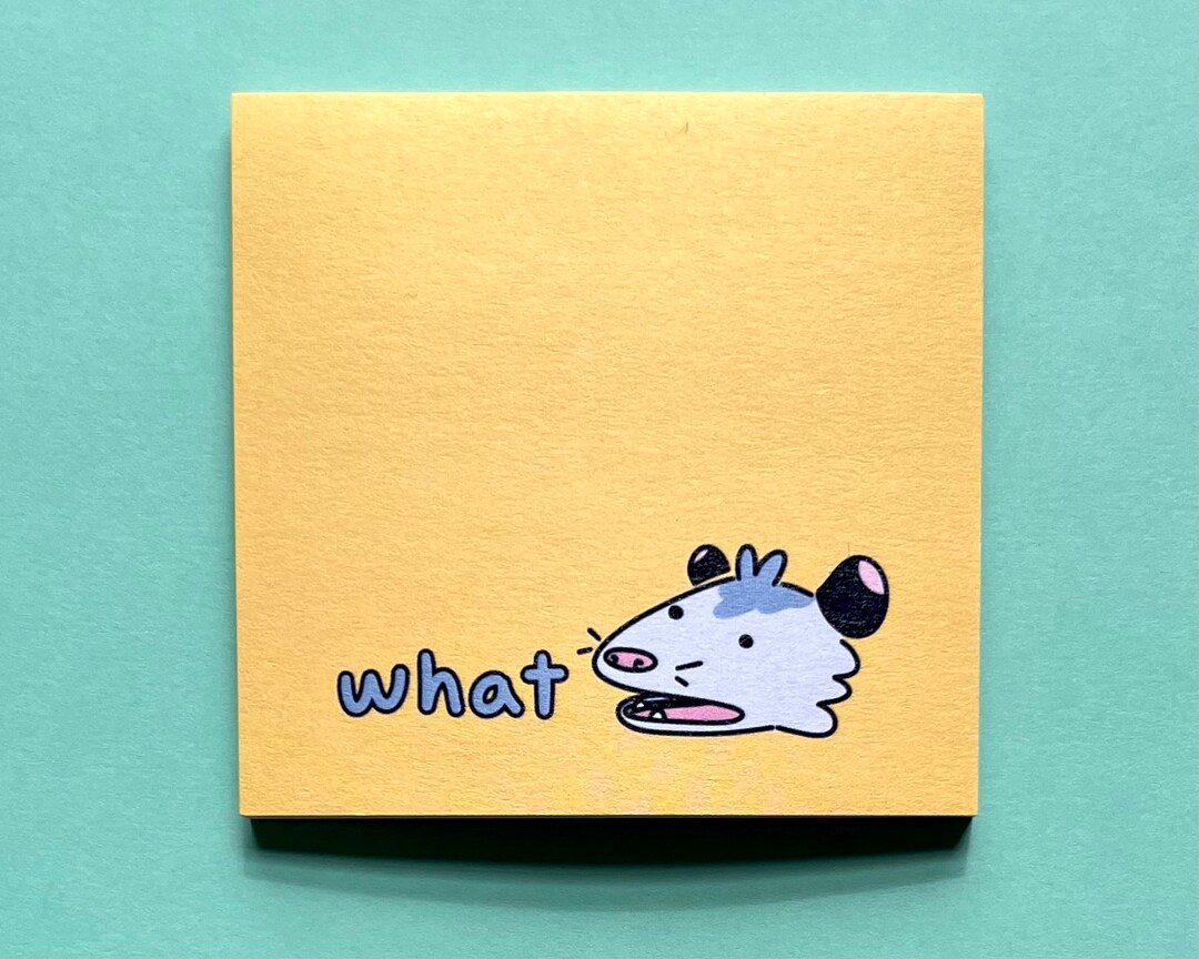 Confused Possum Sticky Notes - Etsy