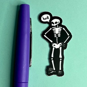MINI Skeleton Vinyl Sticker - Etsy