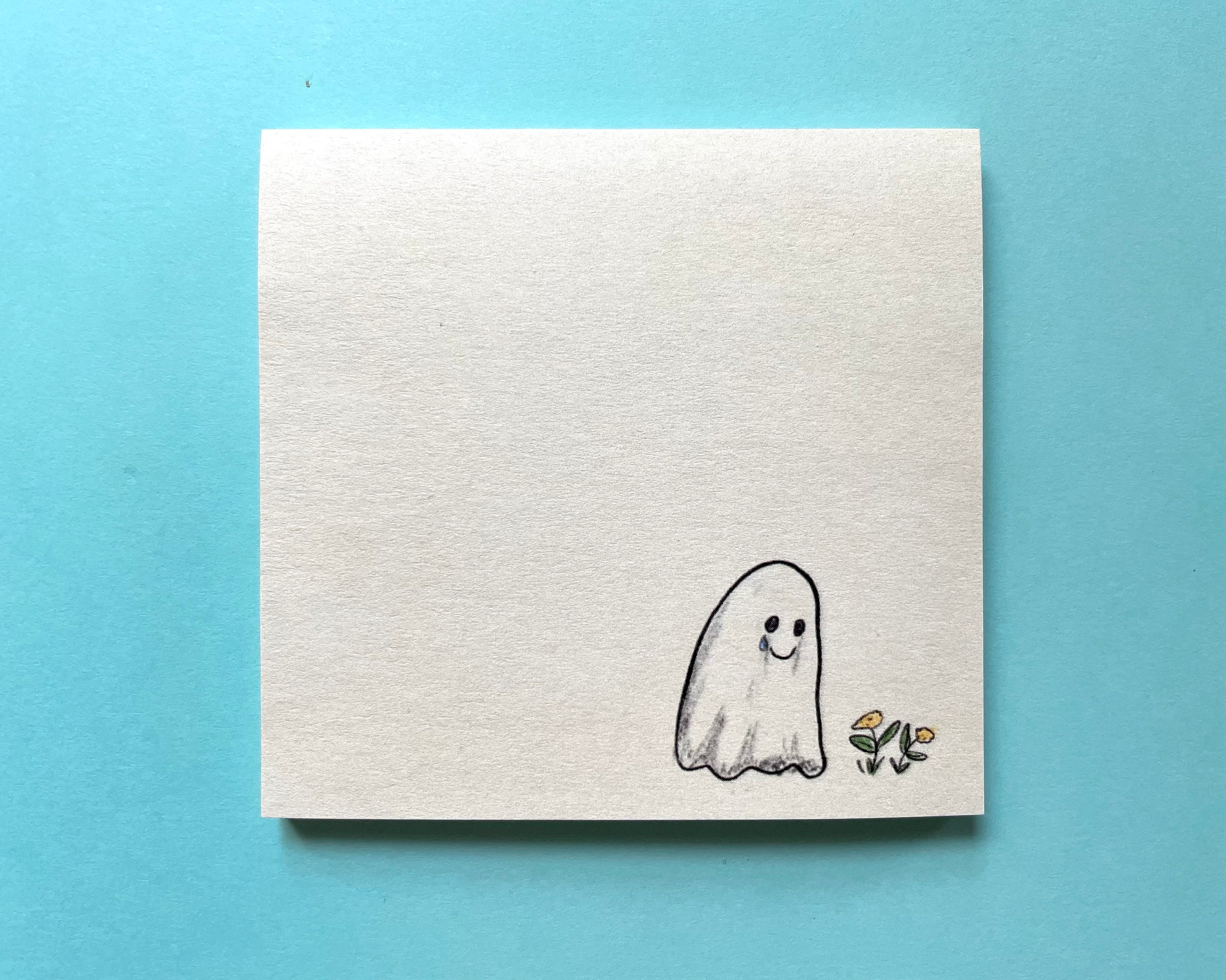 Sad Ghost Sticky Notes | Etsy