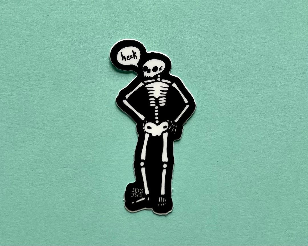 MINI Skeleton Vinyl Sticker - Etsy
