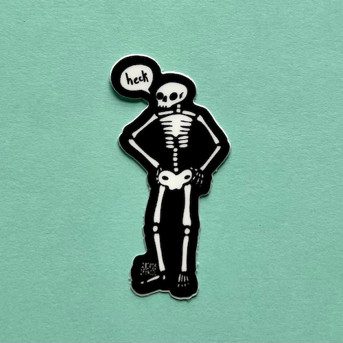 MINI Skeleton Vinyl Sticker - Etsy