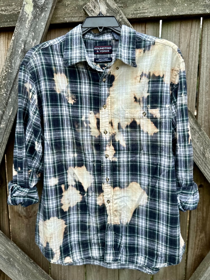 Kane Brown Bleached Tattered Concert Flannel Shirt Size XLARGE - Etsy