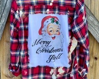 Christmas Flannel Shirt - Etsy
