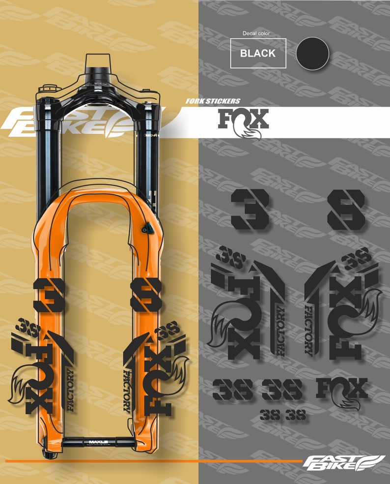Fox 38 Factory 2021 Decals Stikers - Etsy
