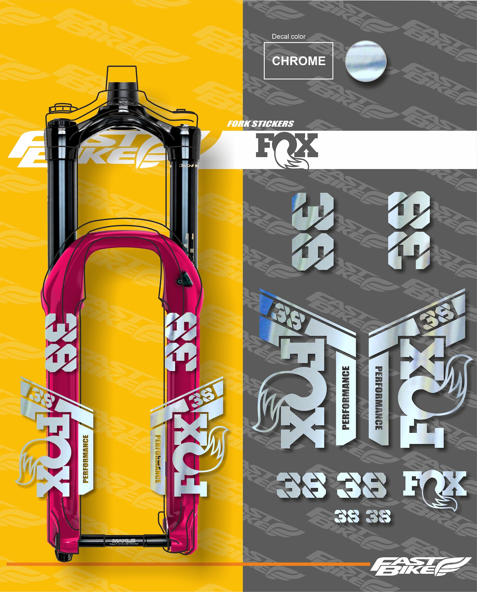 Fox 38 Performance Decals Stikers - Etsy