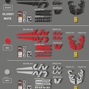 Custom Made Liv Decal Stickers on Bike. Liv Decals - Etsy