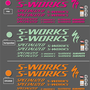 Custom Made S-works Decal Stickers on Bike.s-works Decals - Etsy