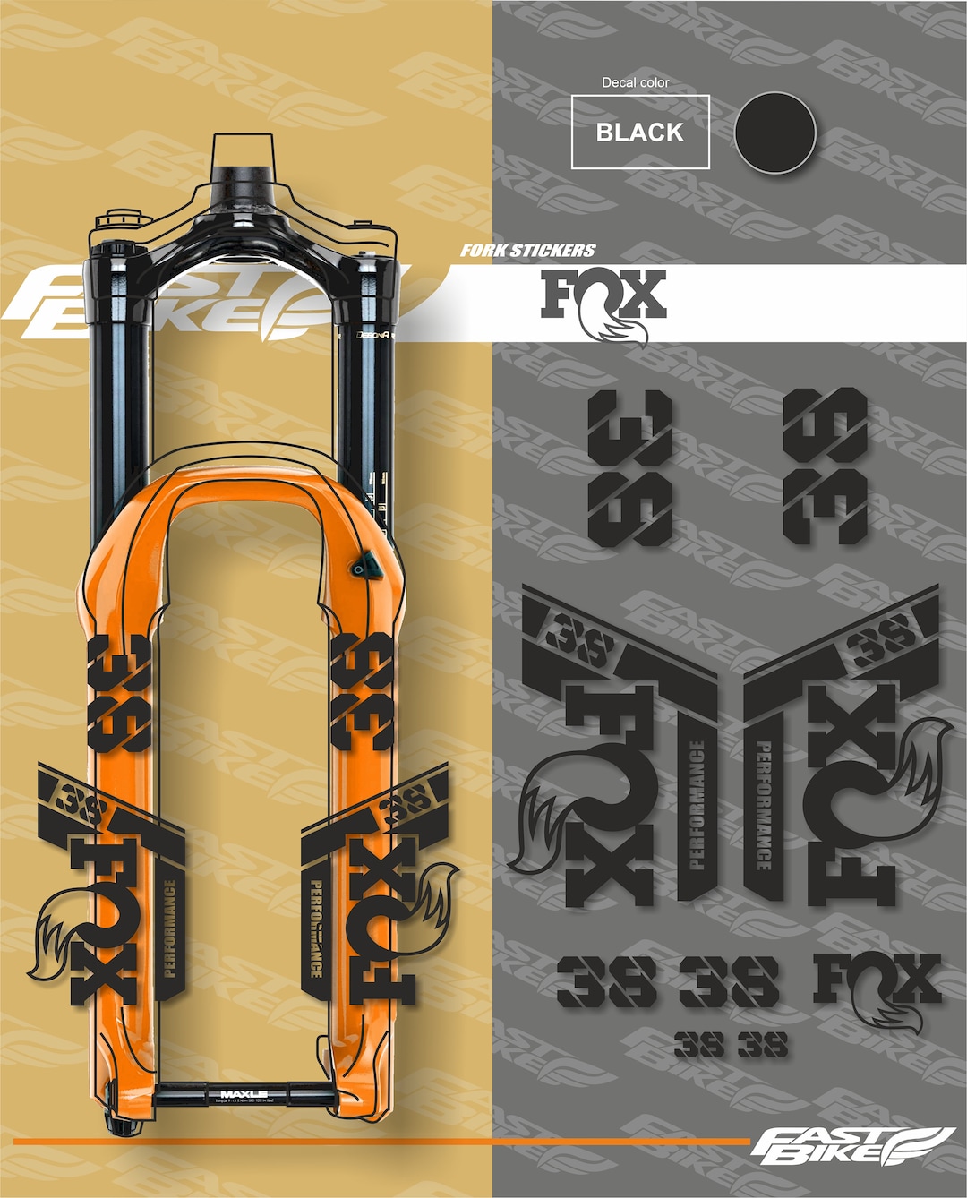 Fox 38 Performance Decals Stikers - Etsy