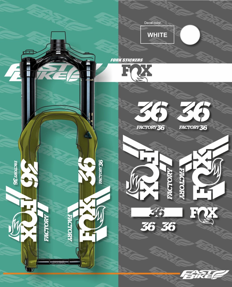 Fox 36 2018 Factory Decals Stikers - Etsy