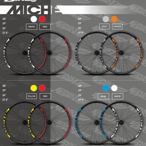Custom Miche Bike Rim Decal Stickers: 26-29" Wheels - Etsy