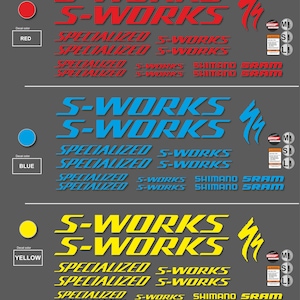 Custom Made S-works Decal Stickers on Bike.s-works Decals - Etsy