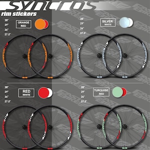 Custom Syncros Bike Rim Decal Stickers: 26-29" Wheels - Etsy