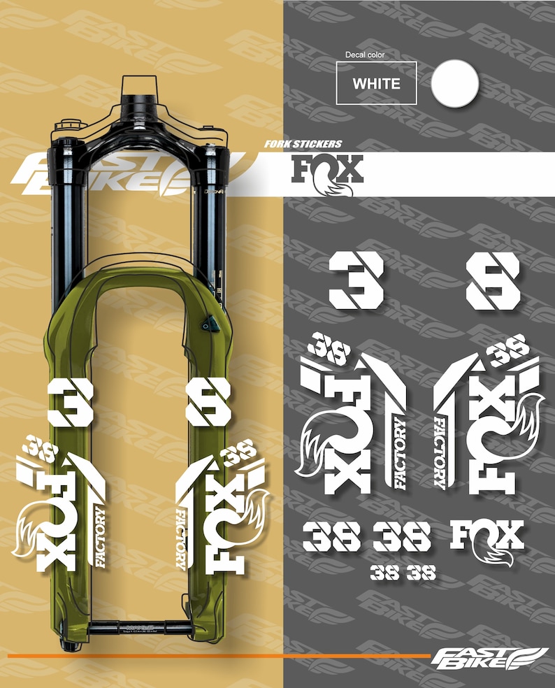 Fox 38 Factory 2021 Decals Stikers - Etsy