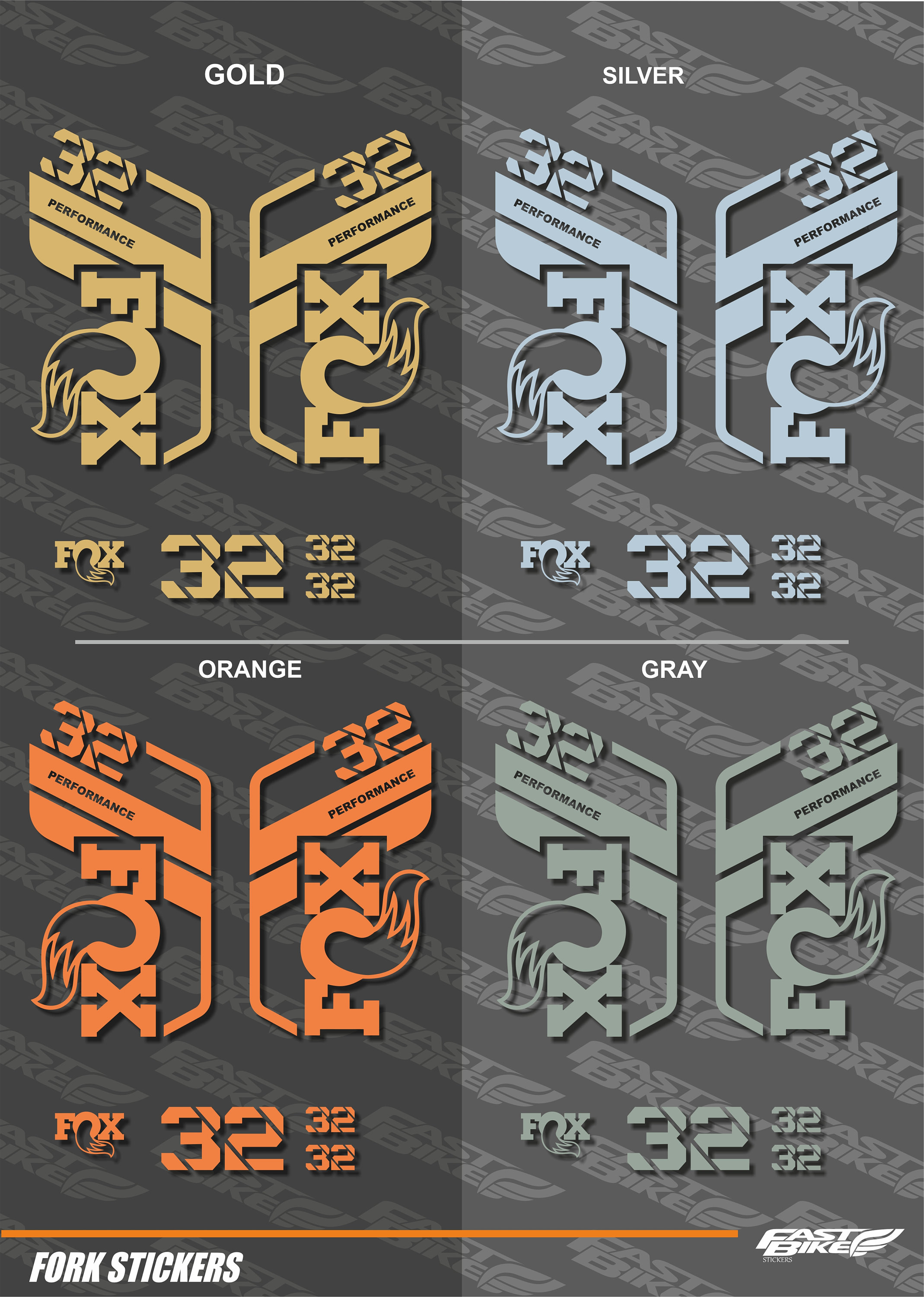 Fox 32 Performance Decals Stikers - Etsy