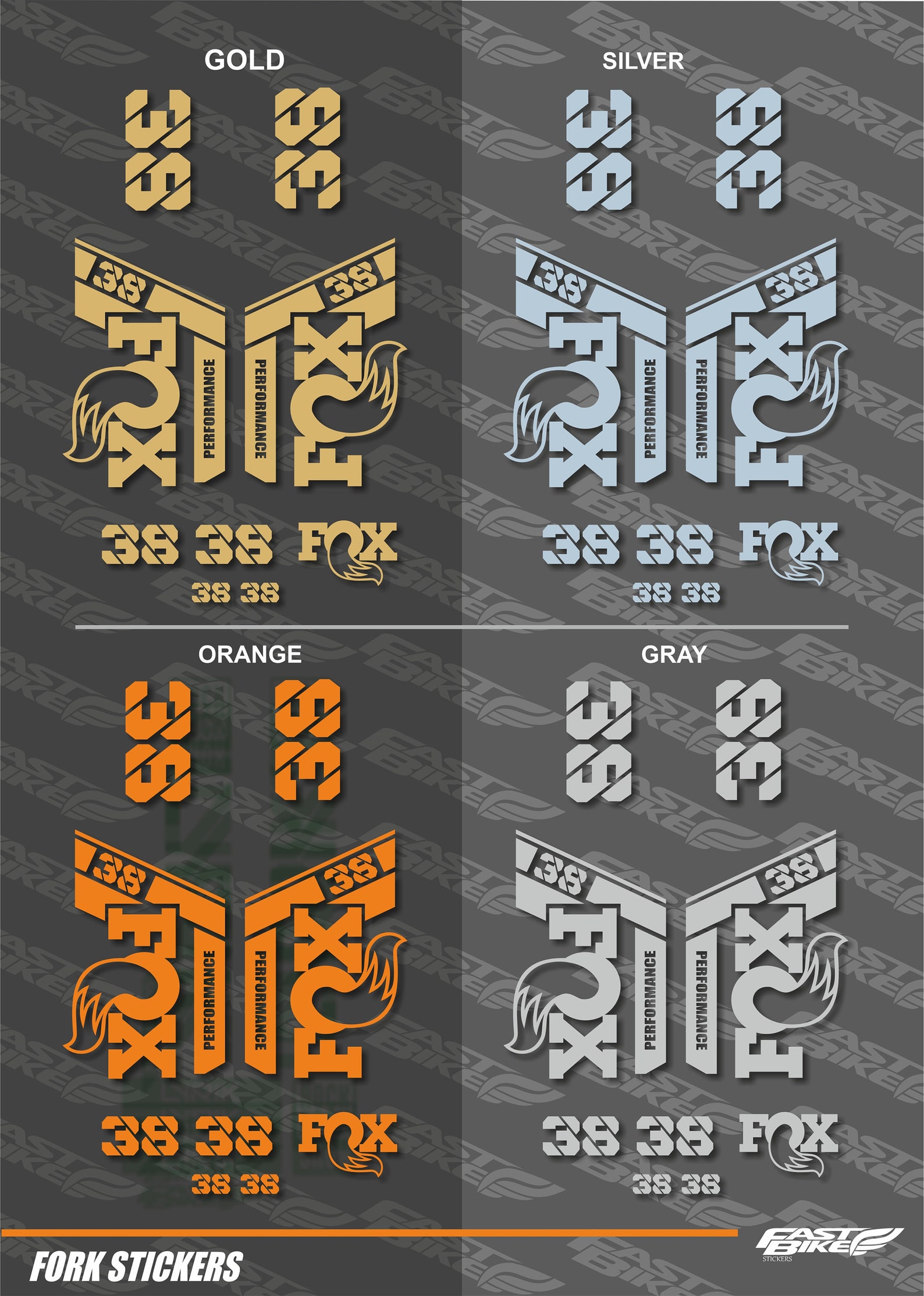 Fox 38 Performance Decals Stikers - Etsy