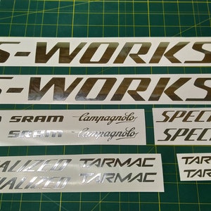 Custom S-works Tarmac Bike Decal Sticker Set - Etsy