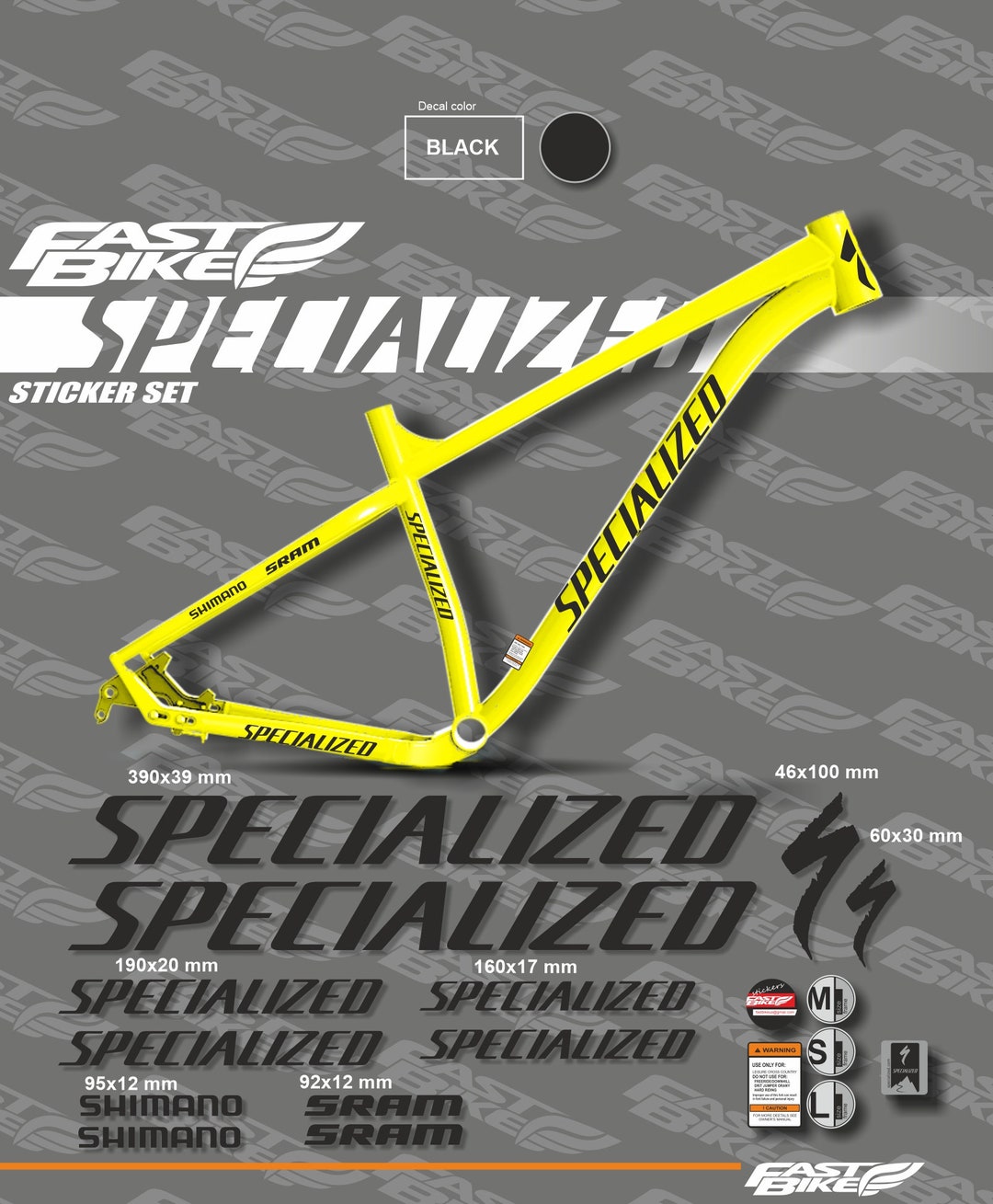 Custom Made Specialized Decal on Bike. - Etsy Ireland