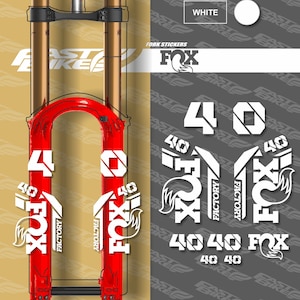 Fox 40 Decal Stickers Bike Fork - Etsy