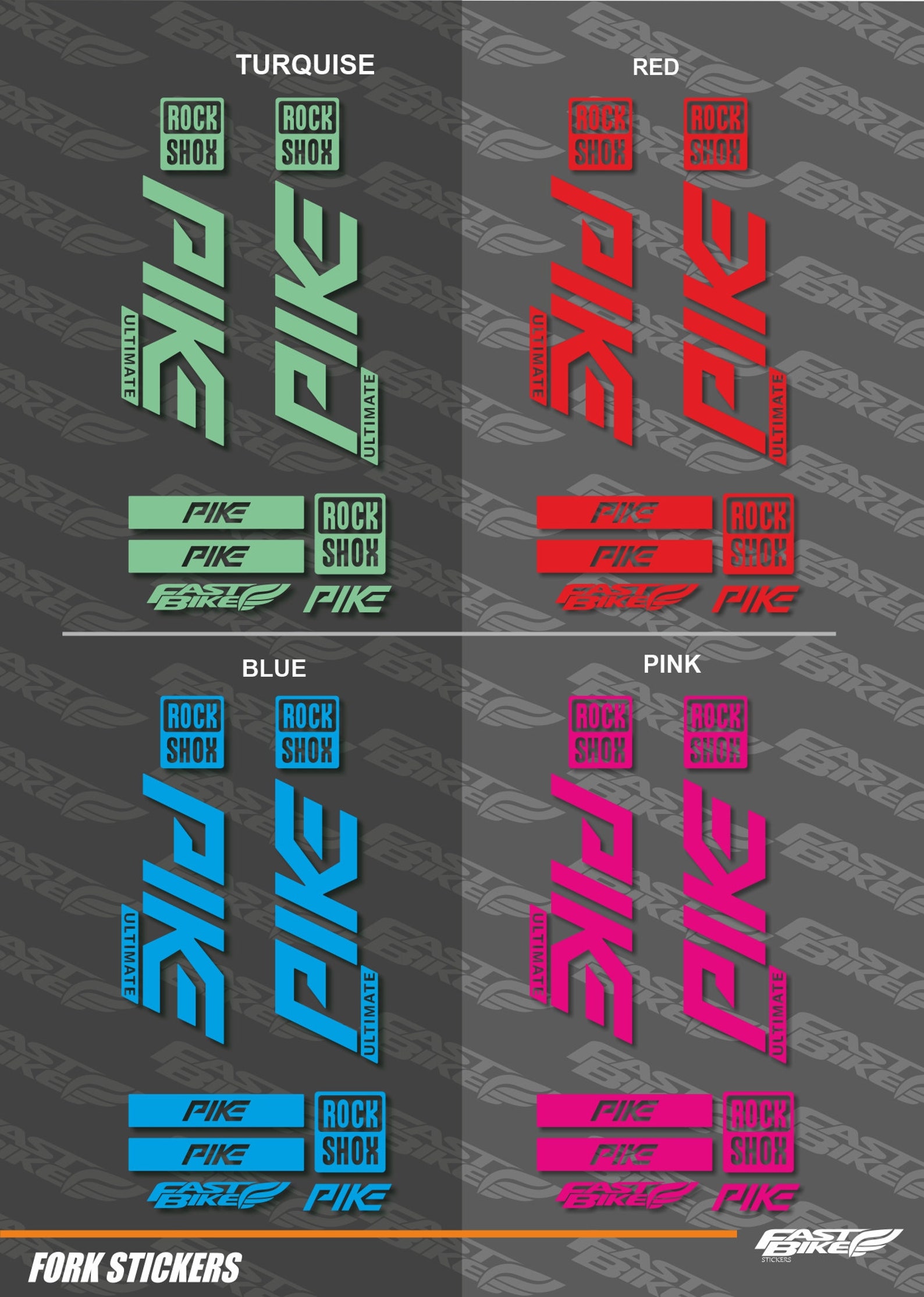 Rock Shox Pike Decal Bike Fork - Etsy