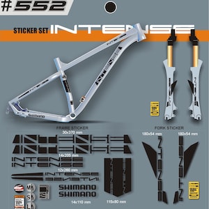 Custom Made Intense Decal Stickers on Bike.intense Decals - Etsy