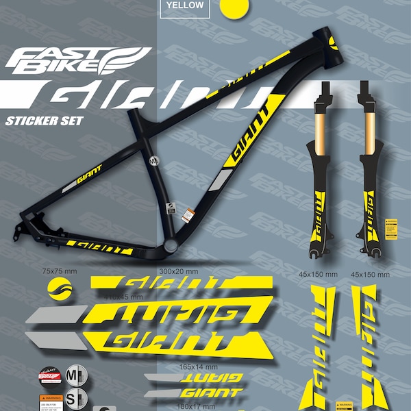 Giant Bicycle Decals - Etsy