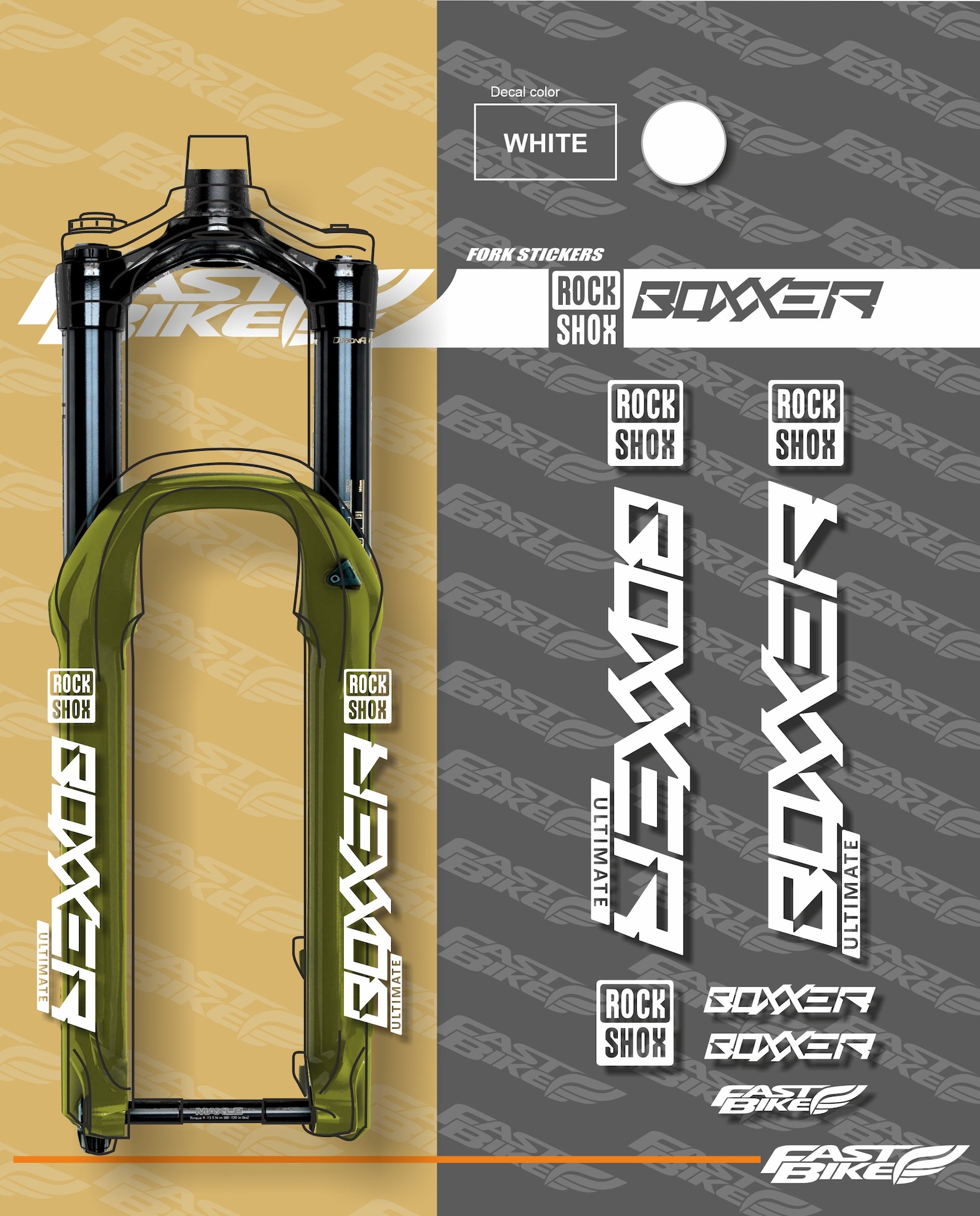 Boxxer Stickers Bike Fork - Etsy