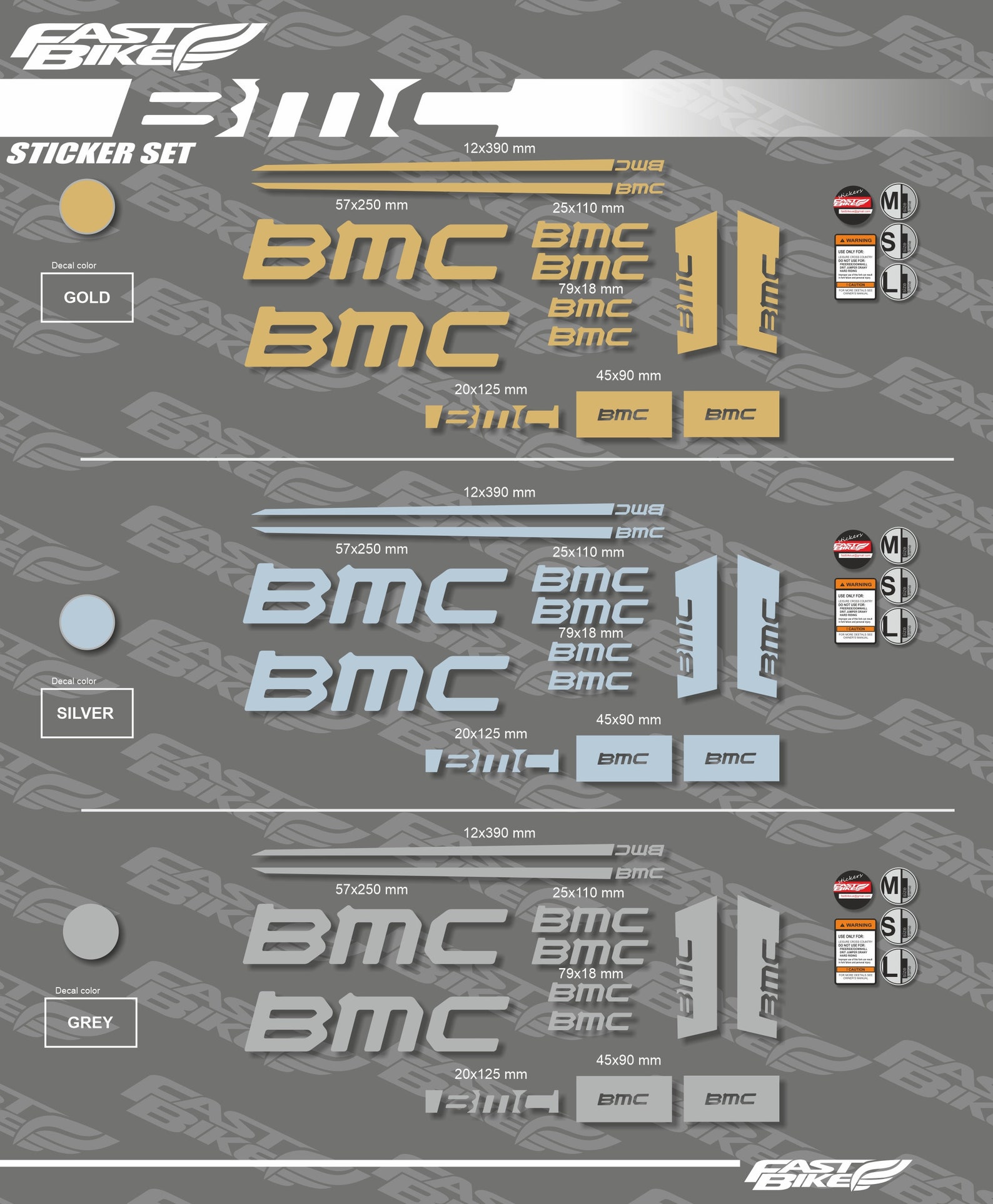 BMC Decal on Bike. - Etsy
