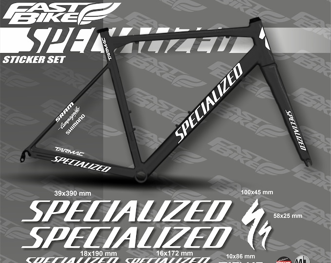 Specialized Style Bike Frame Decals Stickers. Made From High Quality ...