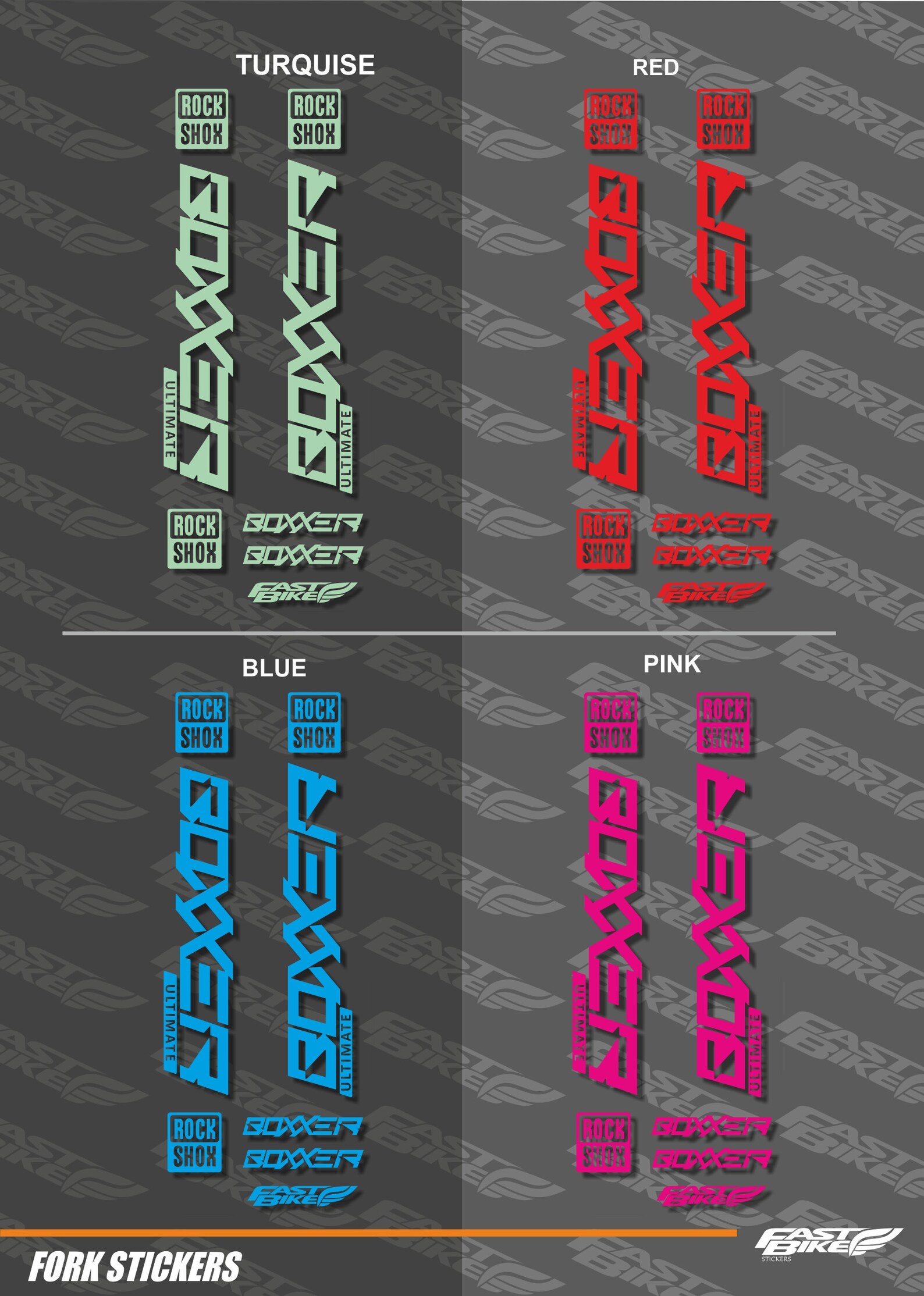 Boxxer Stickers Bike Fork - Etsy