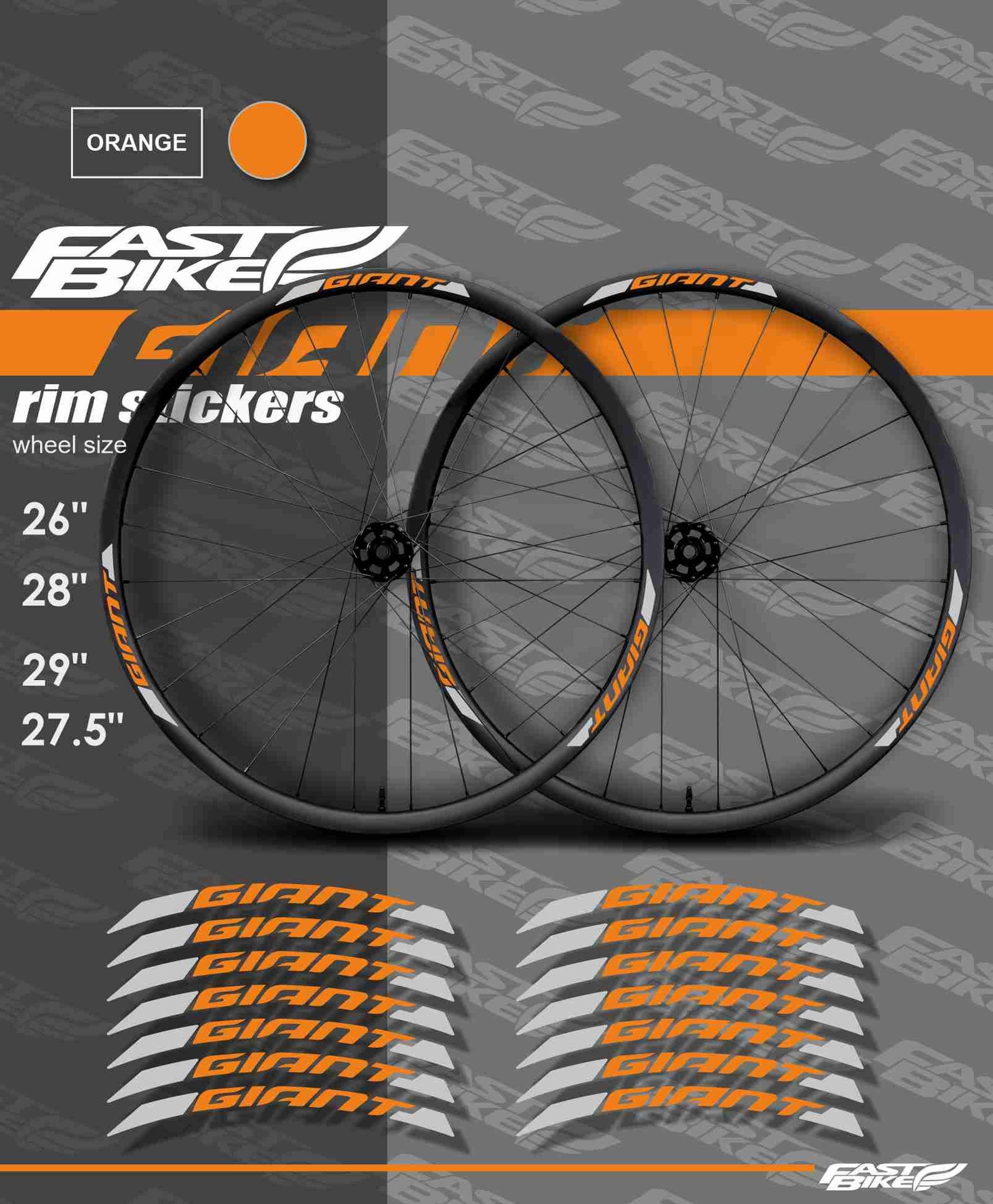 Custom Made GIANT Bike Rim Stickers - Etsy