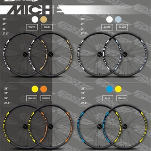 Custom Made Miche Bike Rim Decal Stickers. Miche Stickers on Bike - Etsy