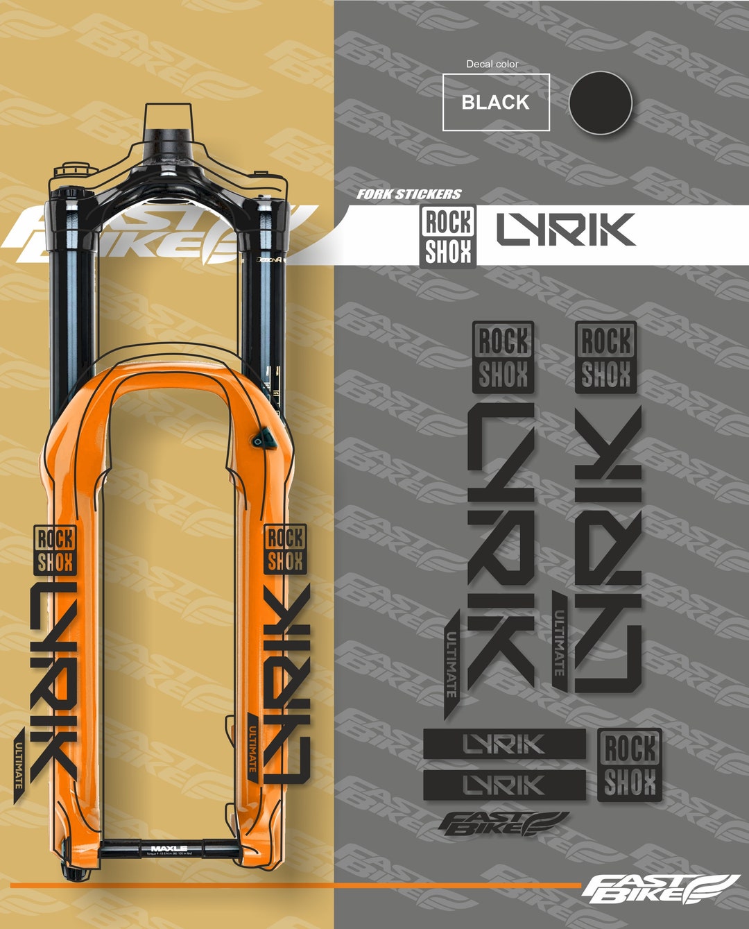 Rock Shox Lyrik 2022 Ultimate Fork Stickers - Etsy