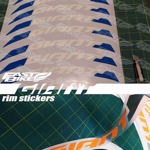 Custom Made GIANT Bike Rim Stickers - Etsy