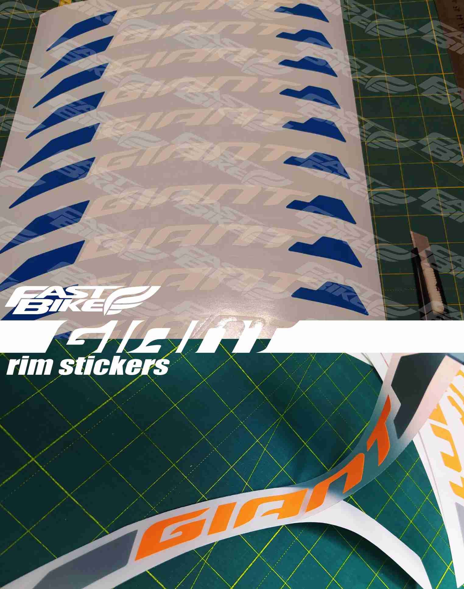 Custom Made GIANT Bike Rim Stickers - Etsy