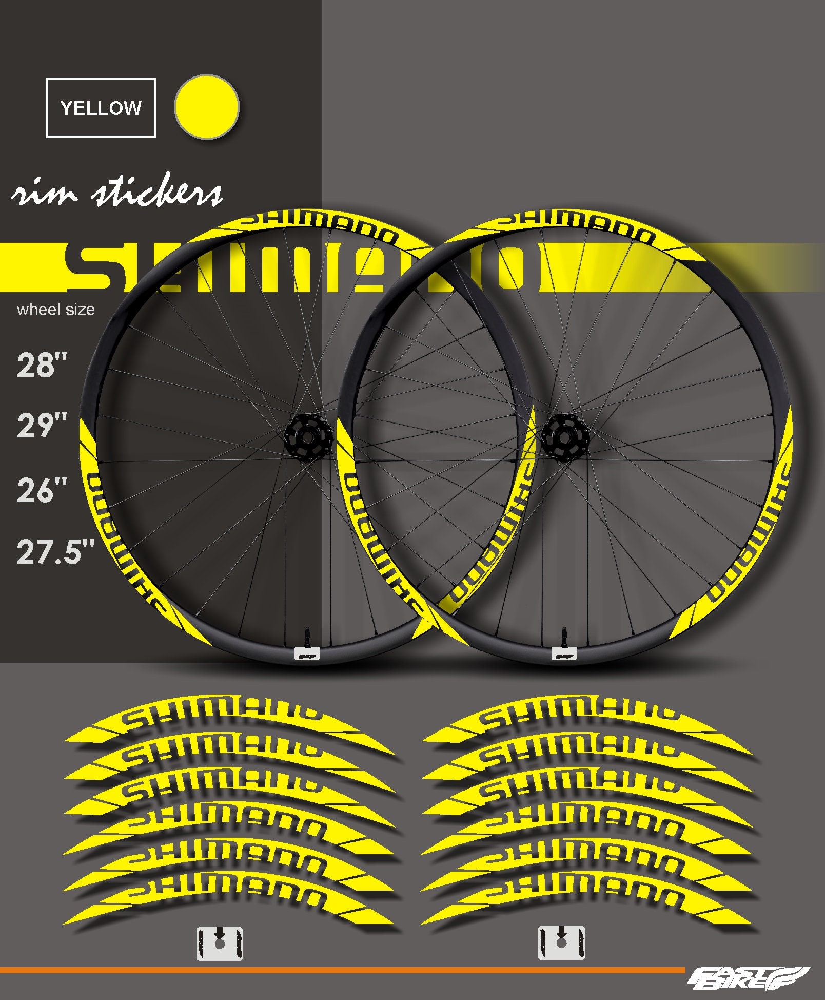 Shimano Bike Felge Aufkleber. Aufkleber auf dem Fahrrad | Etsy