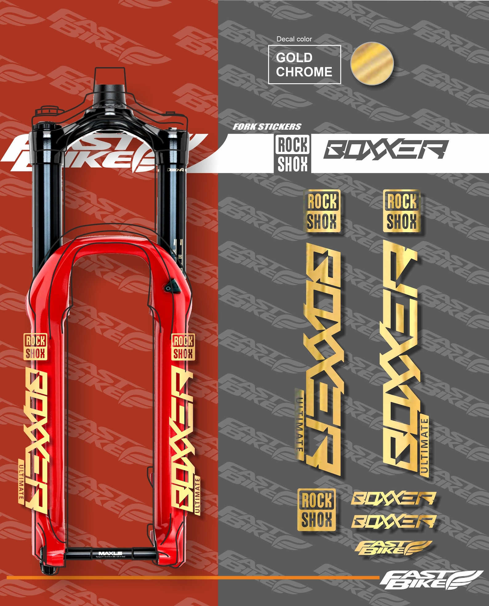 Boxxer Stickers Bike Fork - Etsy