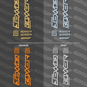 Boxxer Stickers Bike Fork - Etsy